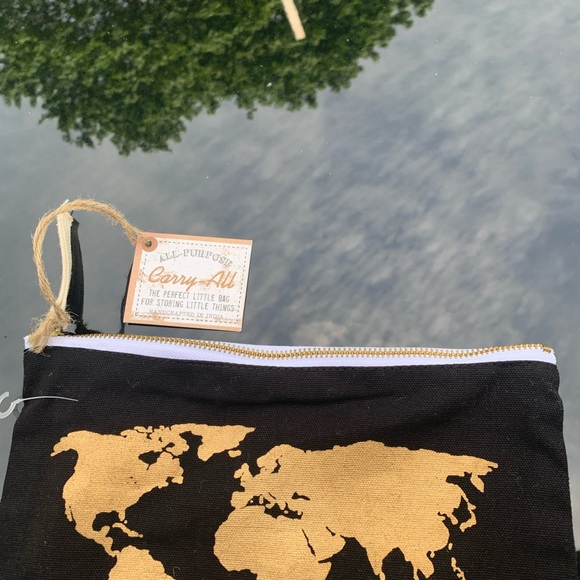 Bags | Wanderlust World Map Carryall Perfect Little Bag | Poshmark